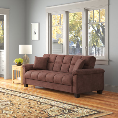 Latitude Run Advika Twin 82 Wide Convertible Sofa with Storage Reviews Wayfair
